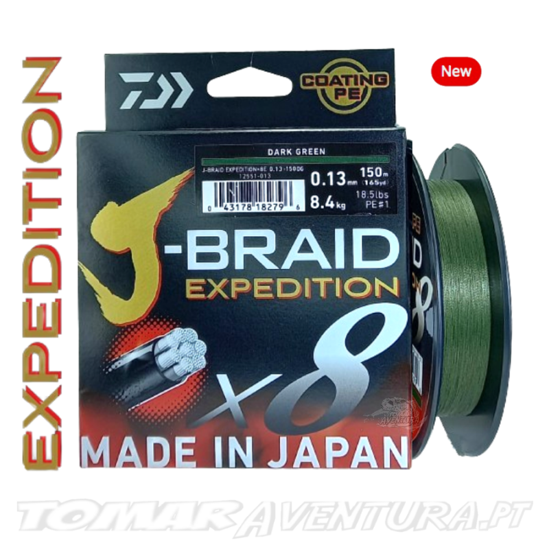 Multifilar Daiwa J-Braid EXPEDITION x8