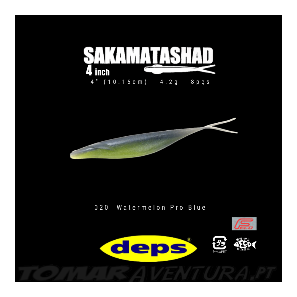 Deps Sakamata Shad 4"